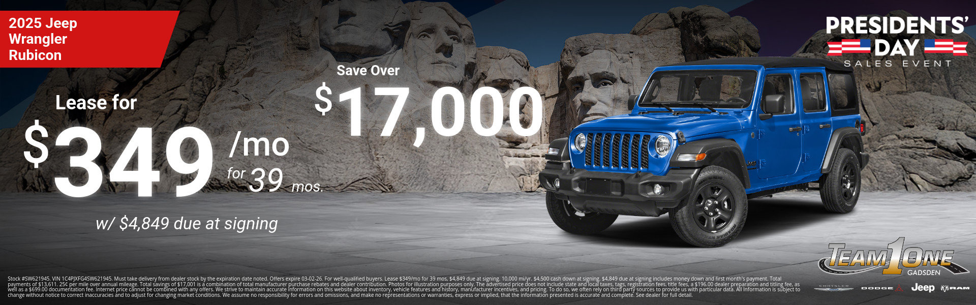 Team One Chrysler Dodge Jeep Ram Of Gadsden